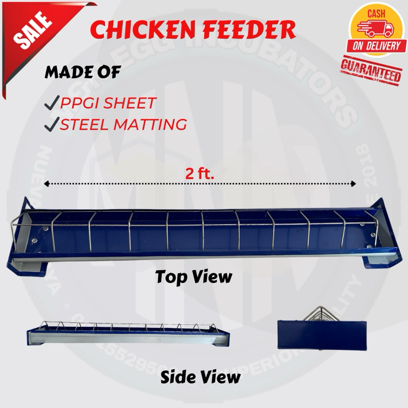 Metal Linear Feeder for Chicken | Poultry Animals | Shopee Philippines