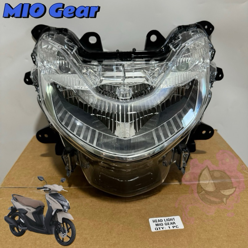 YAMAHA MIO Gear 125 HEADLIGHT ASSEMBLY OEM Plug and Play MIO Gear ...