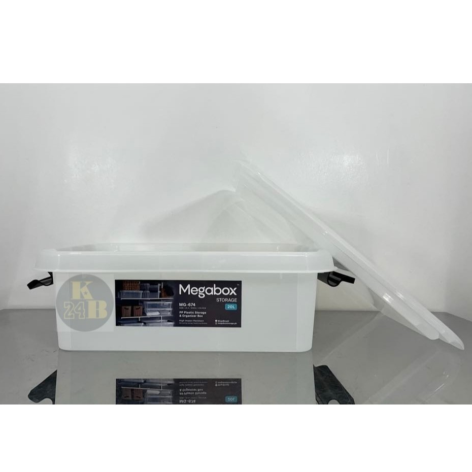 MG-674 20Liters White Clear Storage Box | Shopee Philippines