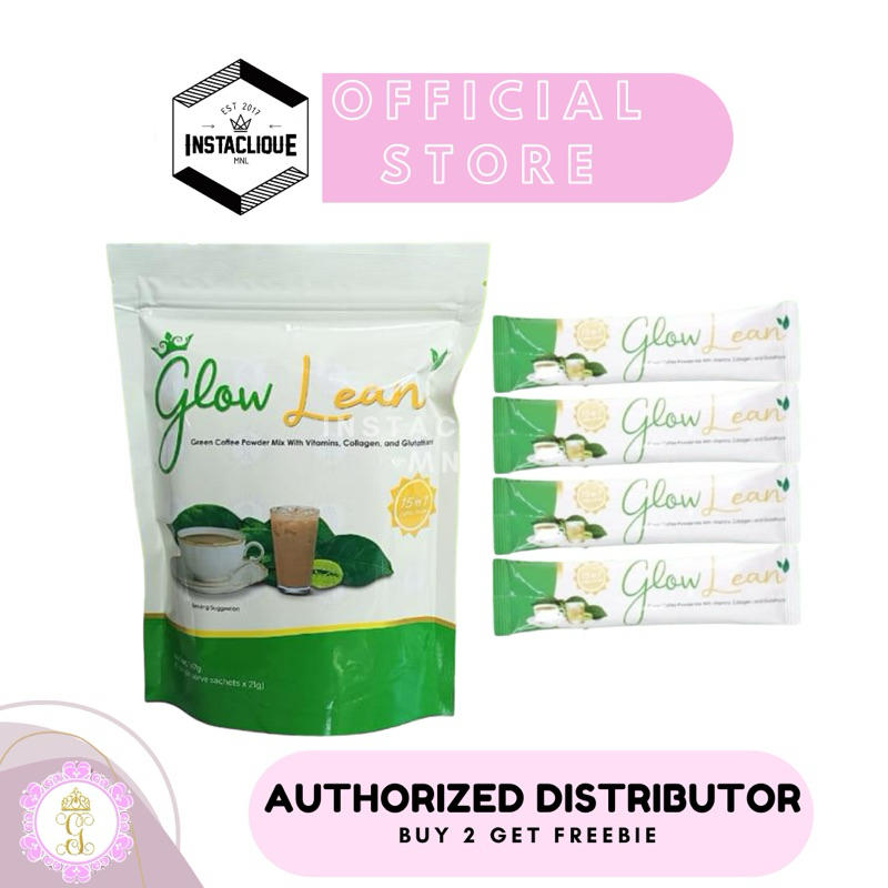 Glow Lean Green Coffee Powder Mix with Vitamin C, Collagen & Glutathione [Half Pouch] | Shopee ...