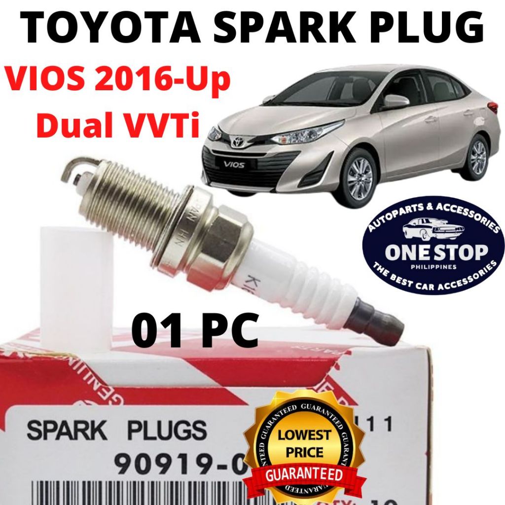TOYOTA Spark Plug Iridium Toyota Vios 2016-Up Dual VVTi 90919-01275 ...