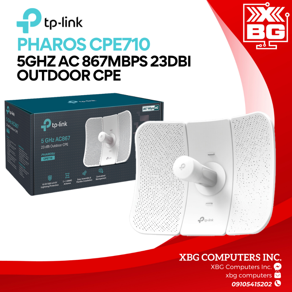 TP-LINK | Pharos CPE710 | 5GHz AC 867Mbps 23dBi Outdoor CPE | SEALED ...