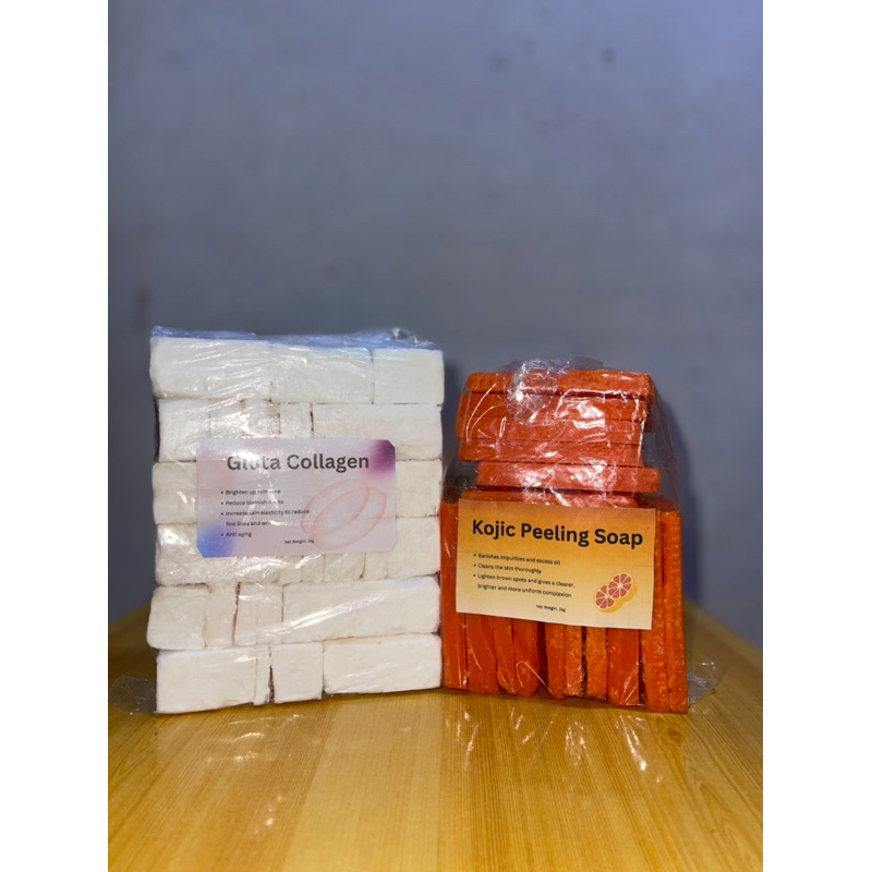 Gluta Collagen soap + kojic peeling soap Buy 1 take 1 2kls. | Shopee ...