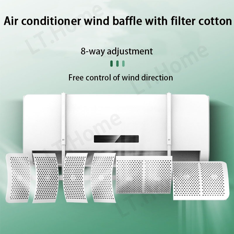 Air con Deflector Split Type Adjustable Aircon Wind Shield Wall Mounted ...