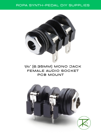 1pc 1/4 Inch PCB Mount Mono Audio Socket 6.35mm Female TS Jack 4 Pin ...