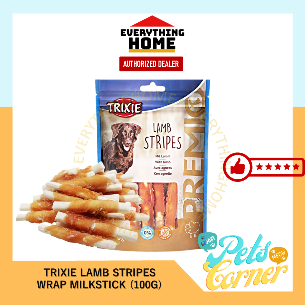 Trixie Lamb Stripes Wrap Milkstick Dog Treat 100g [EVERYTHING HOME ...