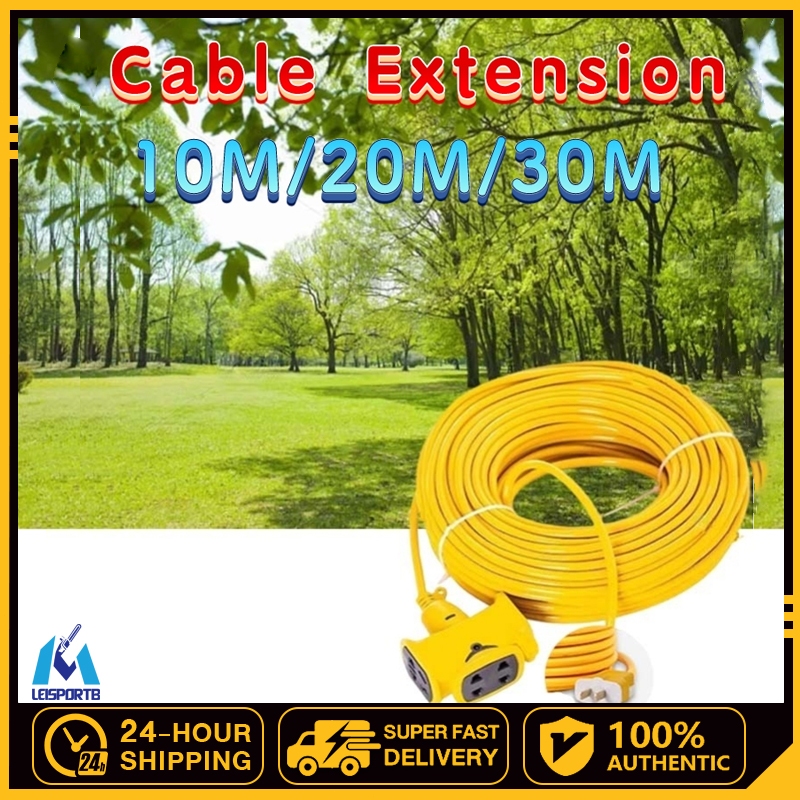 Extension Cord 10M/20M/30M Extra-long Plug-in Strip Electric Vehicle ...