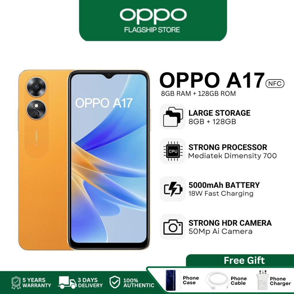 OPPO A17 | 50MP AI Camera Smartphone | 5000mAh Long-Lasting Battery ...