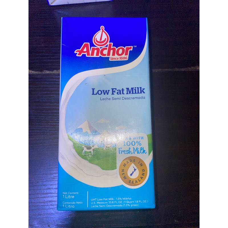 Anchor milk Full cream / Low fat 1liter | Shopee Philippines