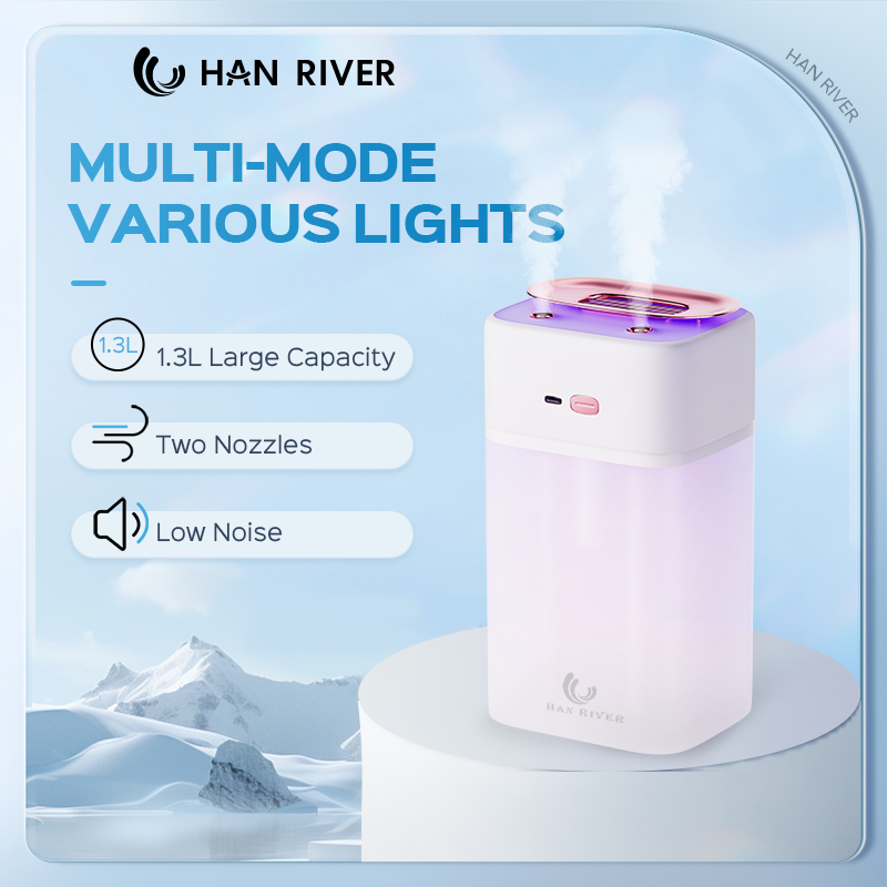 HAN RIVER Humidifier 1.3L Aroma Diffuser Essential Oil Humidifier ...