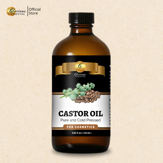 Glorious Essential Organic CASTOR OIL in AMBER GLASS 120ml Pure ...