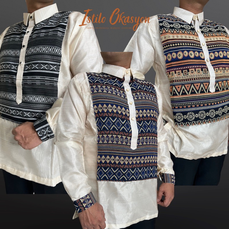 BARONG ETHNIC SQUARE TAP - Modern Ethnic Barong for Men Square Tap ...