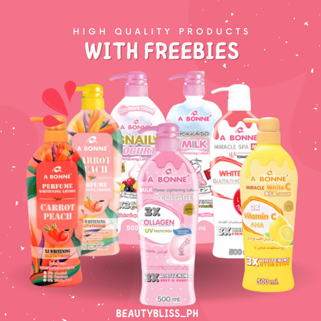 A BONNE LOTION WHITENING ORIGINAL (500ML) MILK COLLAGEN TOMATO GLUTA ...