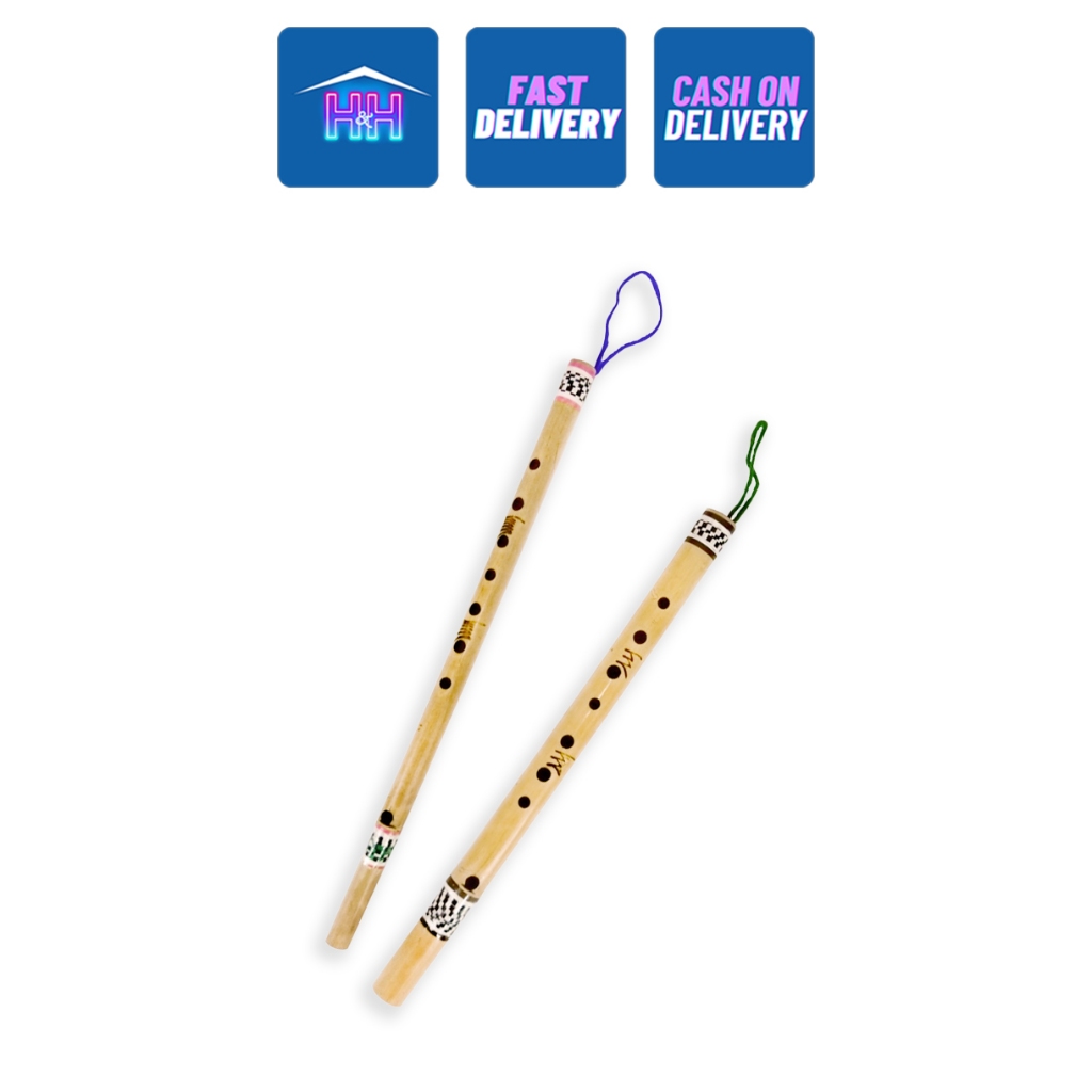 H&H Bamboo Flute with Chart Toy Musical Instruments Toys Laruan ...