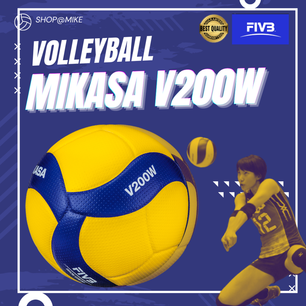 Original Mikasa V200W size5 volleyball ball FIVB Volleyball Free pump ...