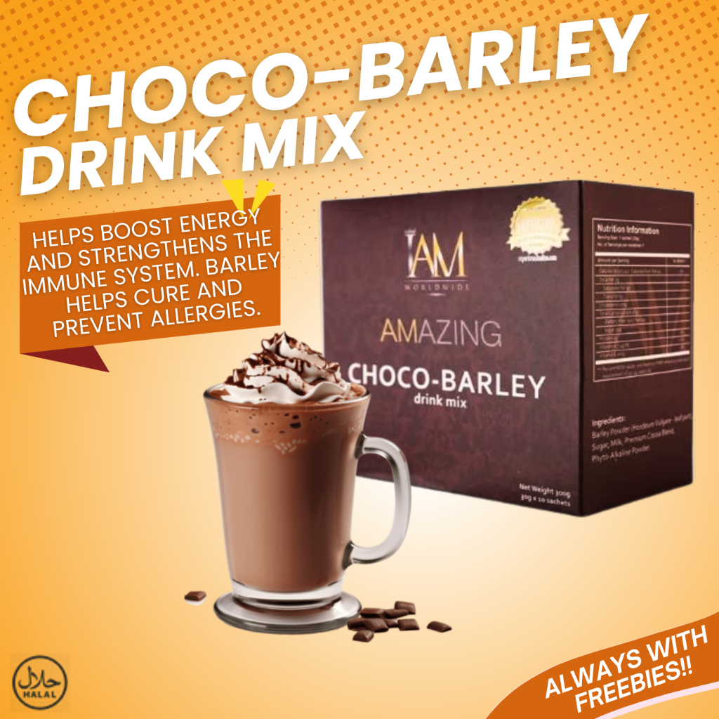 Choco-Barley (Drink Mix with Stevia) I Always with Freebies! | Shopee ...