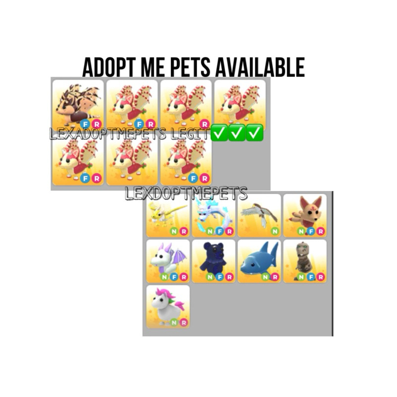 ADOP ME COLLECTABLE PETS AVAILABLE NOW!! | Shopee Philippines