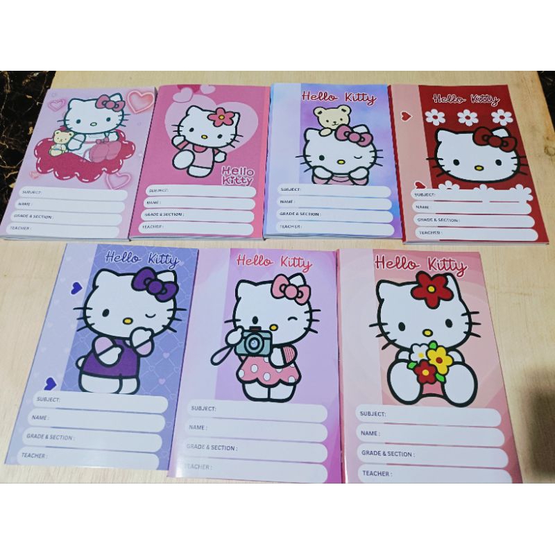 Hello Kitty Design Personalized Notebooks - Stapled | Shopee Philippines