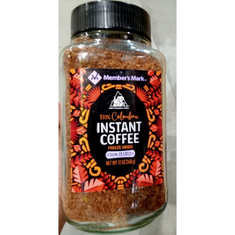 Member's Mark 100% Columbian Instant Coffee Freeze Dried 340g | Shopee ...