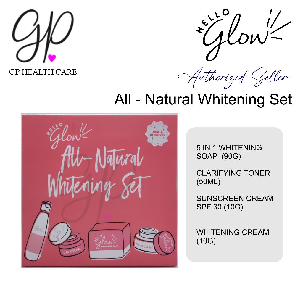 HELLO GLOW All-Natural Whitening Set | Shopee Philippines