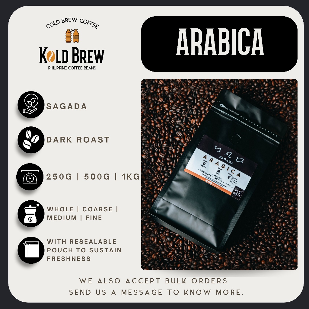 Sagada Arabica Coffee Beans - 250g and 500g Pouch (Freshly Ground and ...