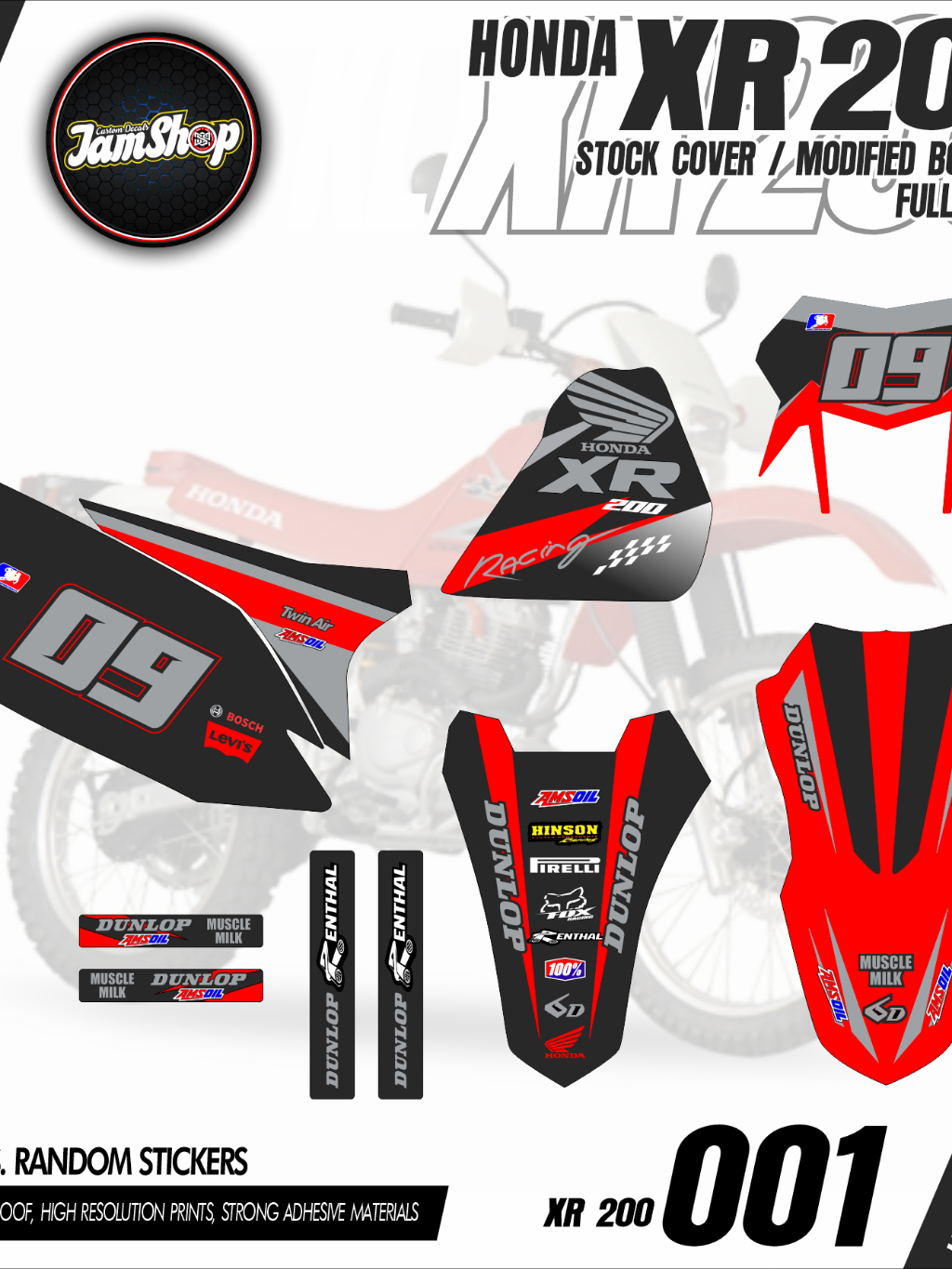 XR 200 Decals Customized Body Kit / Stock Cover | Shopee Philippines