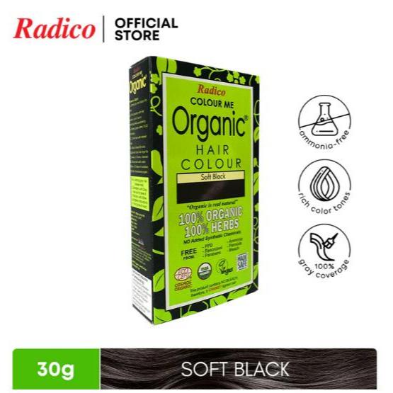 Radico Organic Hair Color Soft Black 30G | LineaOrganica | Shopee ...