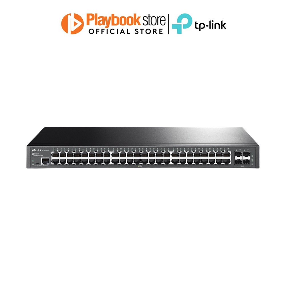 TP-Link TL-SG3452 JetStream 48-Port Gigabit L2 Managed Switch with 4 ...