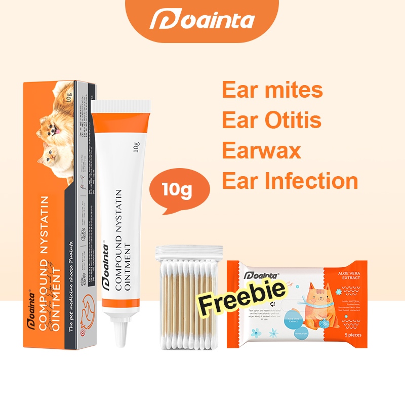 PUAINTA Pets Ear Ointment Ear Infection Otitis External Earmites For ...