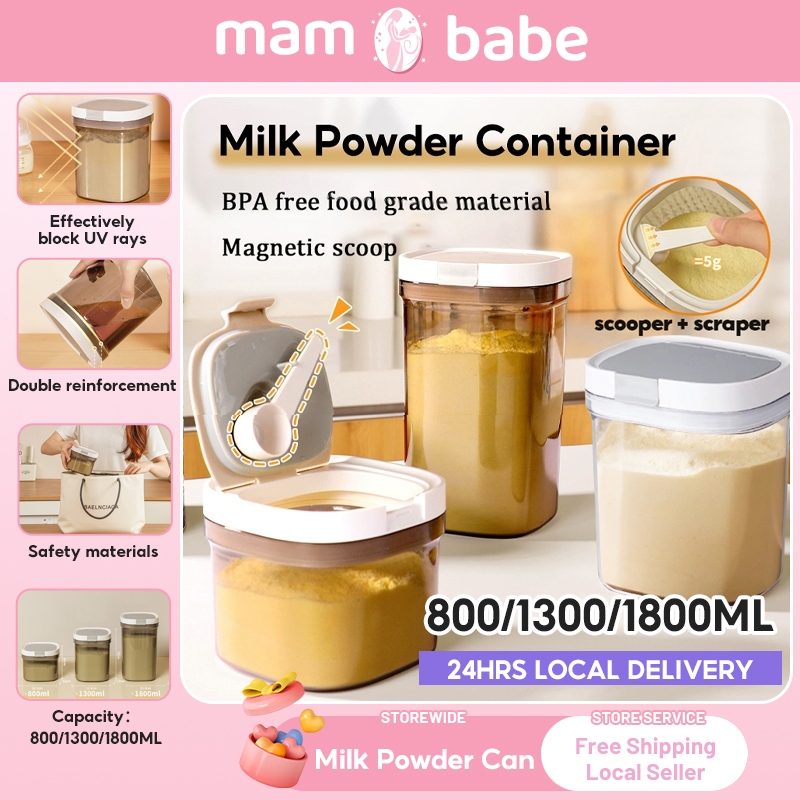 800/1300/1800ML Milk Powder Container Baby Milk Powder Airtight Storage ...