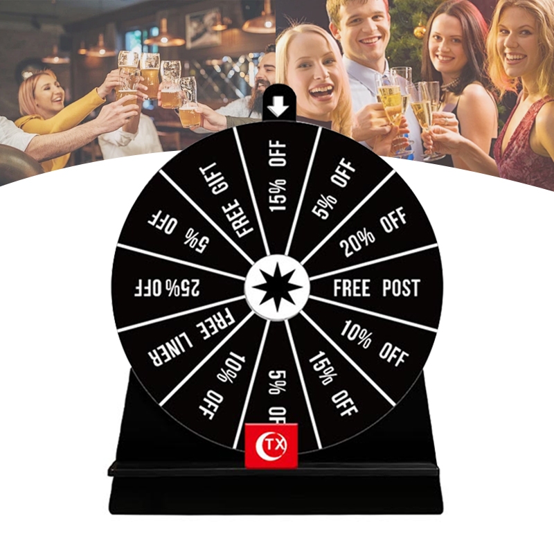 12 Slots Tabletop Roulette Wheel of Fortune for Carnival and Trade Show ...