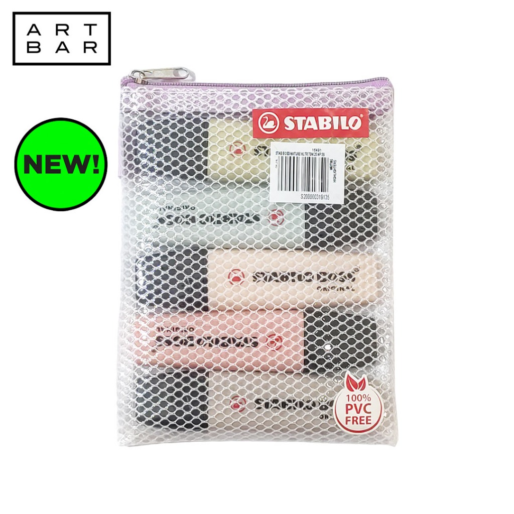 Stabilo Boss Nature Colors Highlighter in Net Pouch 5s - Art Bar ...