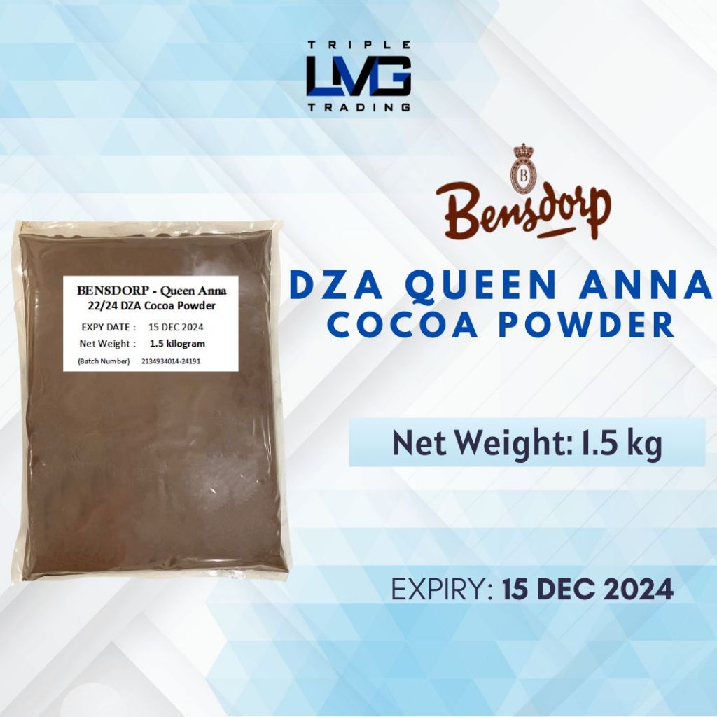 BENSDORP DZA QUEEN ANNA COCOA POWDER 1.5kg | Shopee Philippines