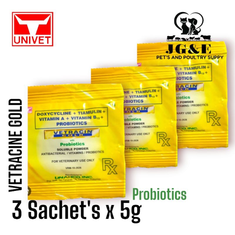 VETRACIN GILD WITH PROBIOTIC ( 3 sachet x 5g ) | Shopee Philippines