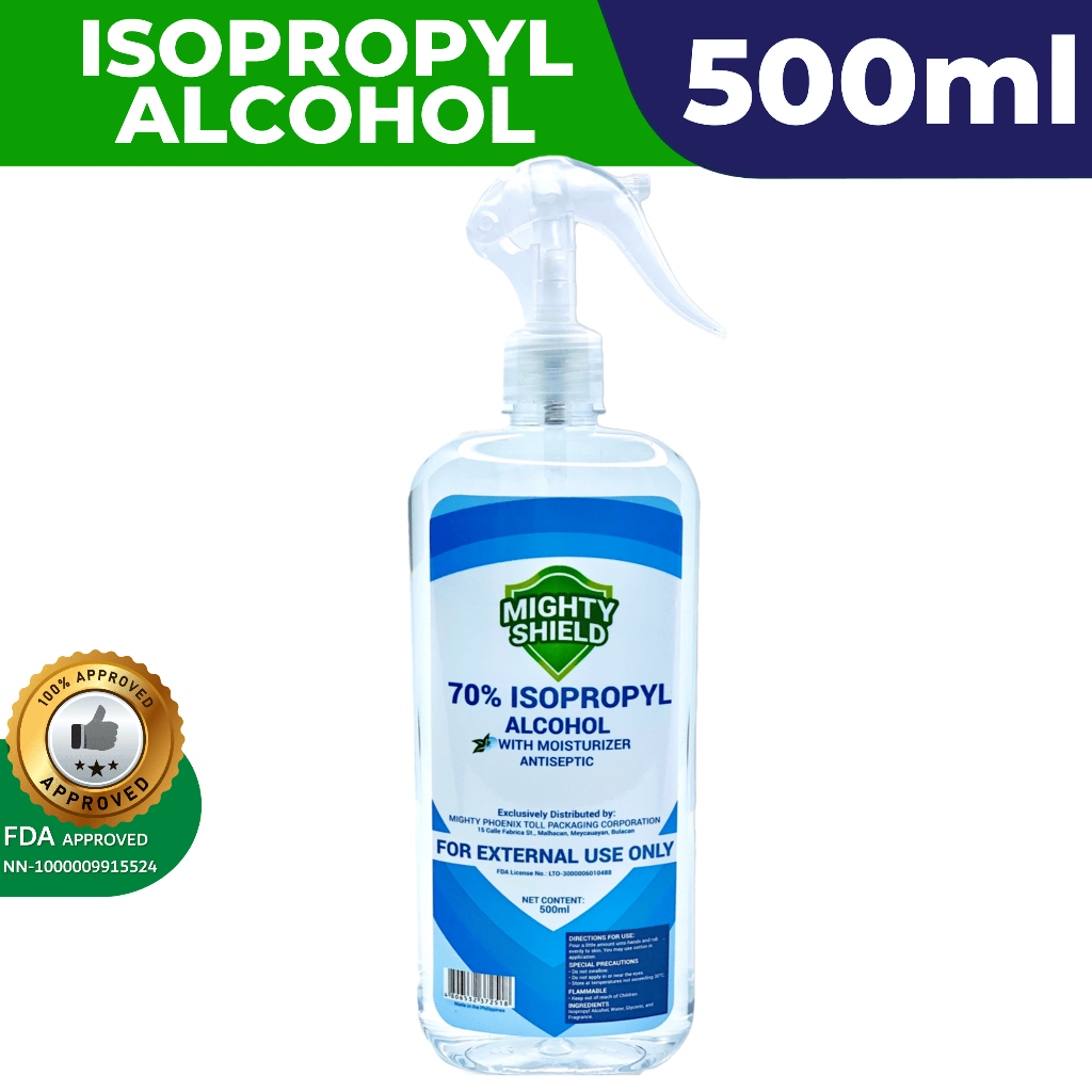 Mighty Shield Isopropyl Alcohol with Moisturizer Alcohol Spray - ISO ...