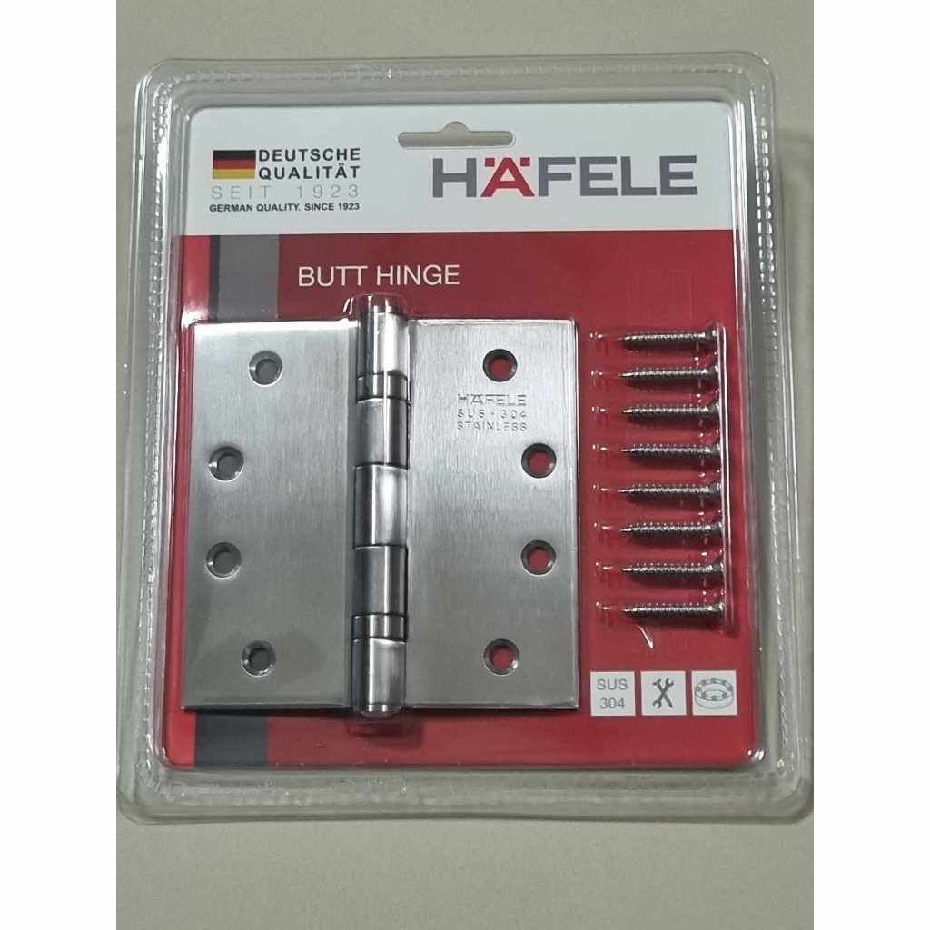Hafele door hinge 4"x4" stainless steel SUS304 (1pair) | Shopee Philippines