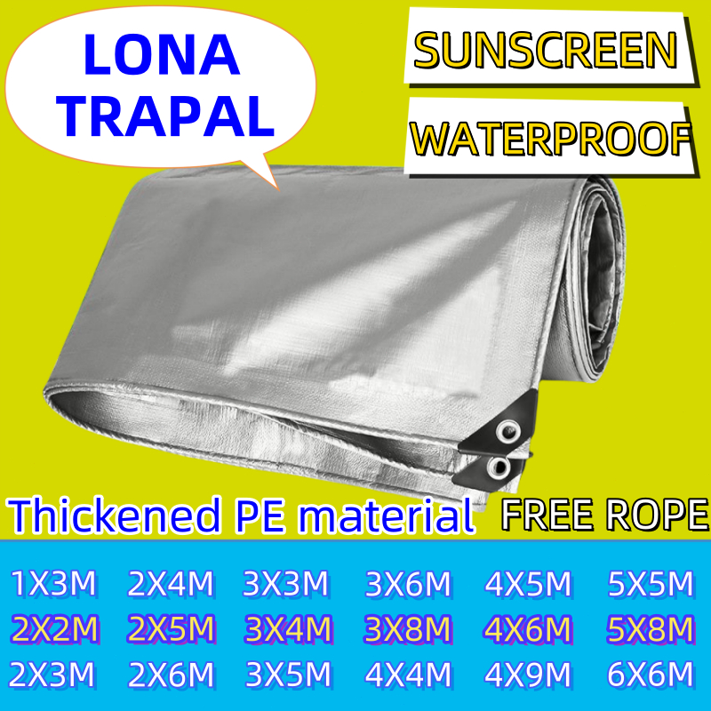 Trapal Lona Tolda Makapal Thickened Tarp Tarpaulin Shades Sunscreen ...