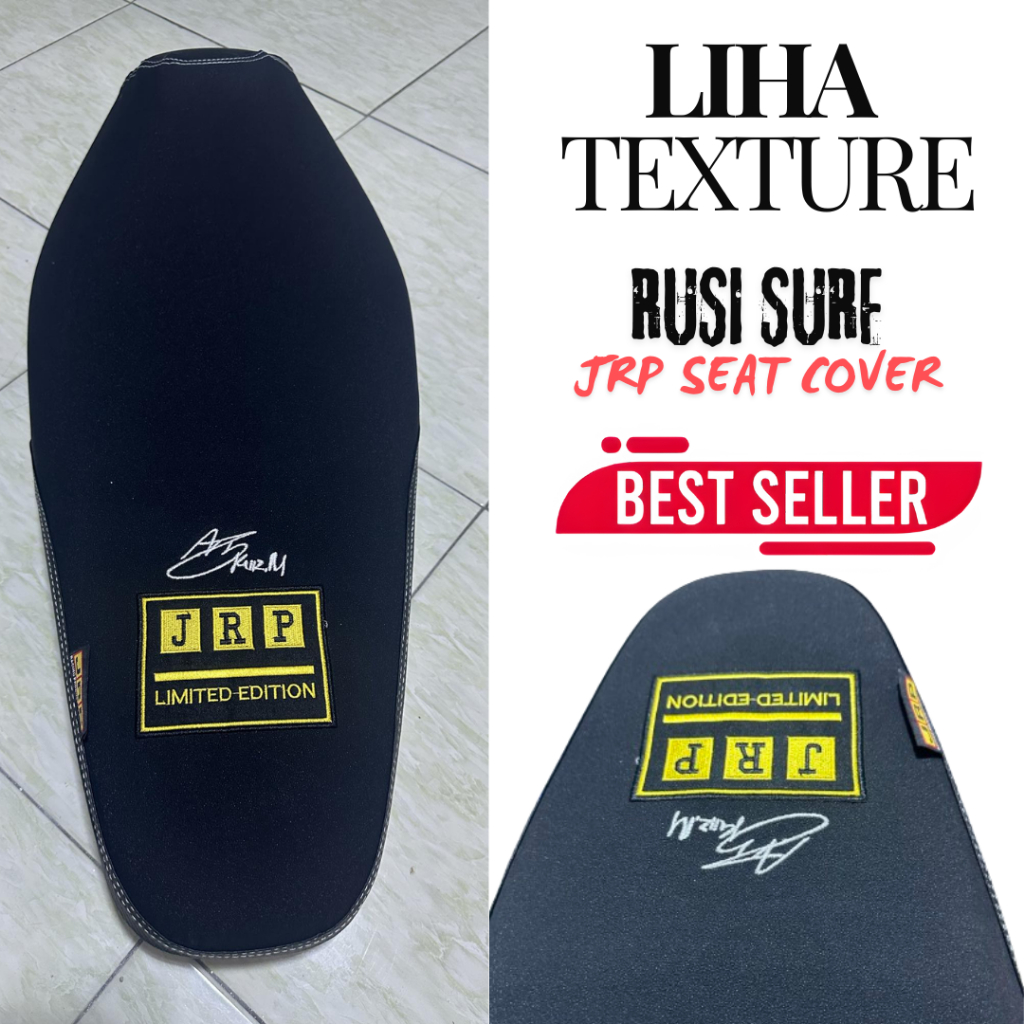RUSI SURF NEW JRP SEAT COVER LIMITED EDITION GOLD LIHA WITH STICKER AND ...