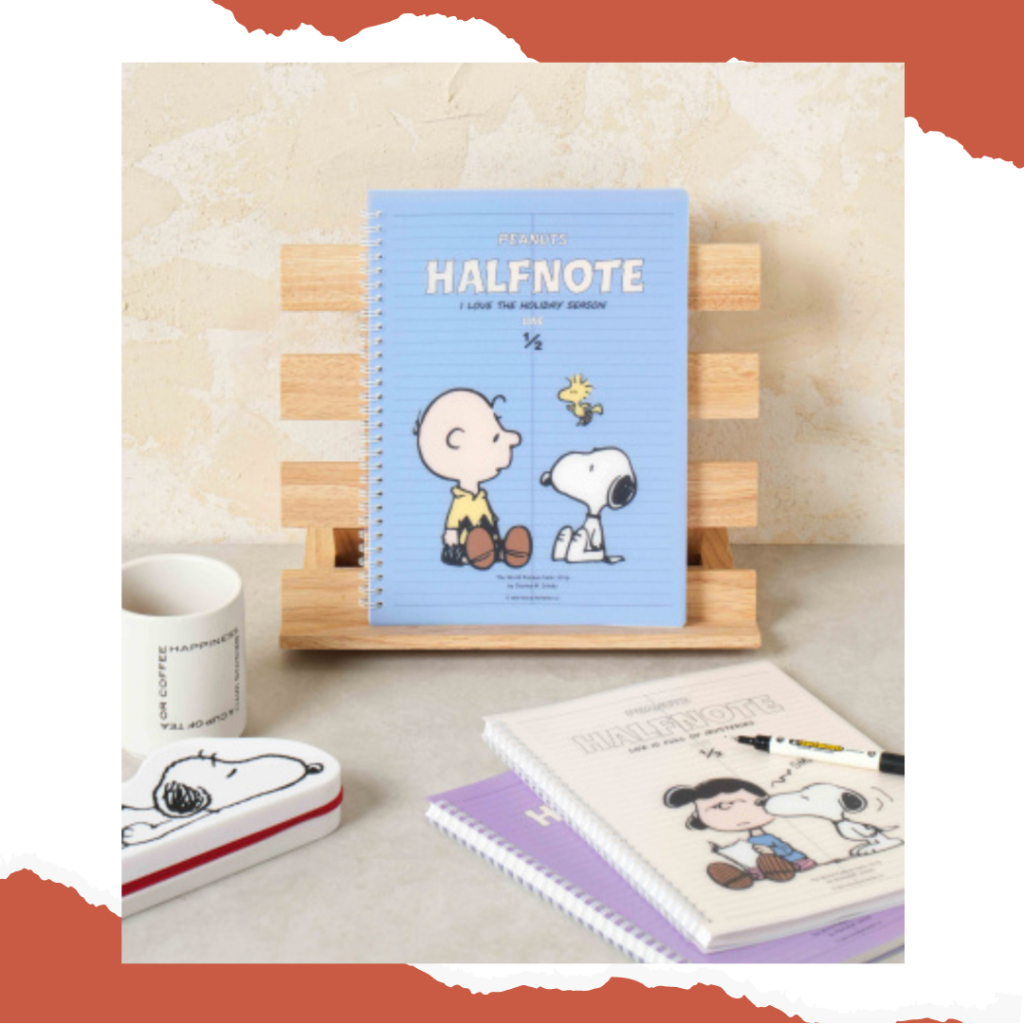 DAISO KOREA - Peanuts Snoopy 12 PP Practice Note Book 80 Sheets ...