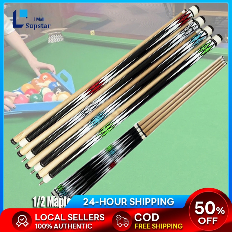 Foldable Wood Cue Pool Stick Snooker Billiards Sport Game HOT SALE Two ...