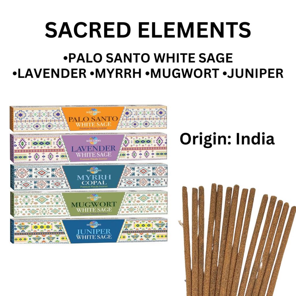 SACRED ELEMENTS 12 Assorted Boxes Premium Masala Incense Sticks ...