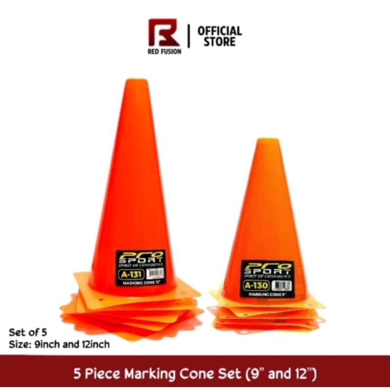 Agility Marking Cones 9 Inches and 12 Inches Set of 5 | Shopee Philippines