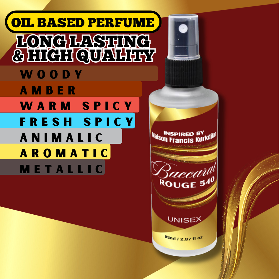 Baccarat Rouge Oilbased Perfume 85ml for unisex | Shopee Philippines