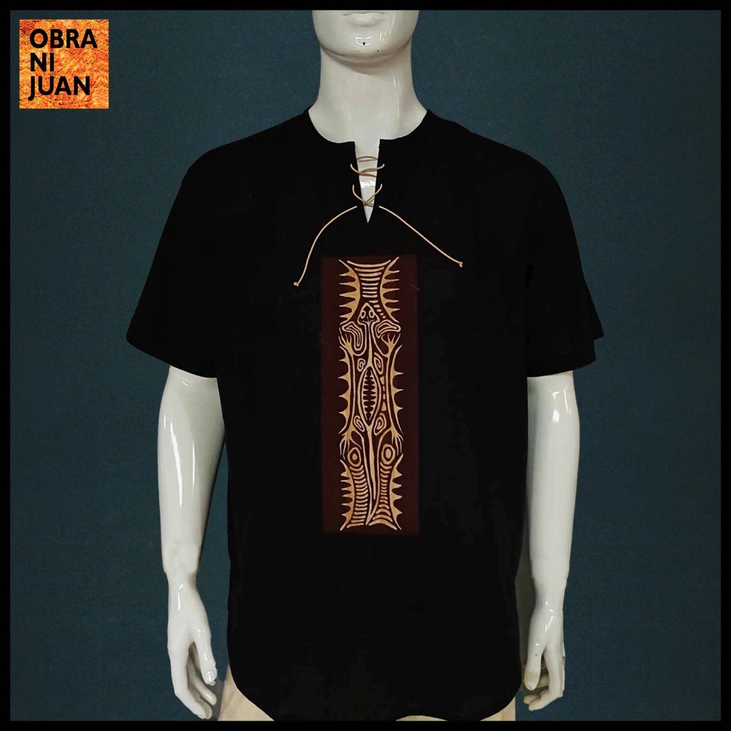 Obra ni Juan Authentic Casual with print - Black (#01234) | Shopee ...