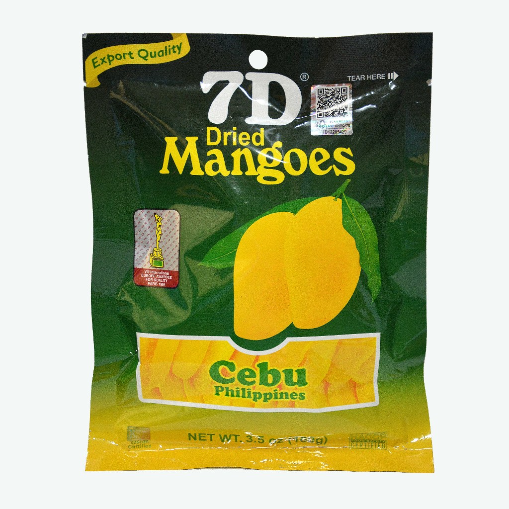 7D Cebu Dried Mangoes 100g | Shopee Philippines