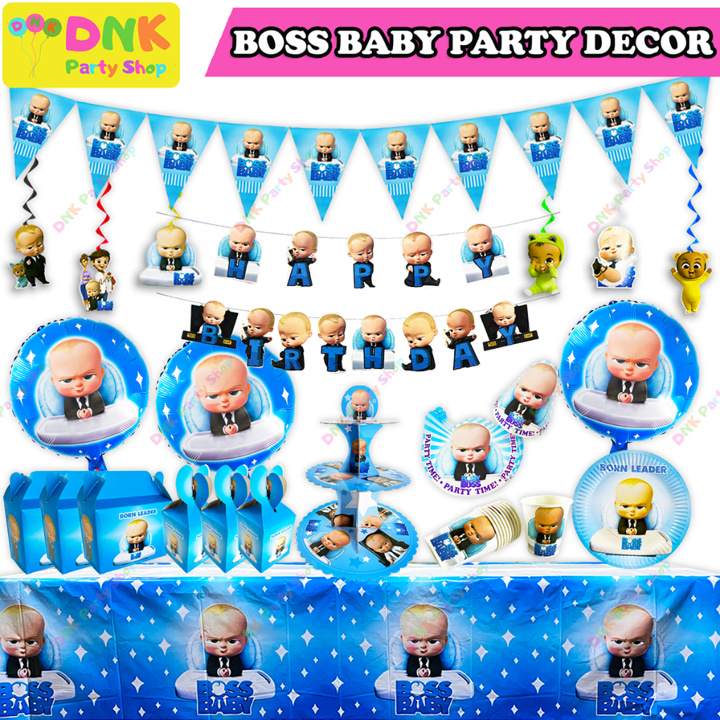 Boss Baby Happy Birthday Party Decor Banner Banderitas Box Loot Bags ...