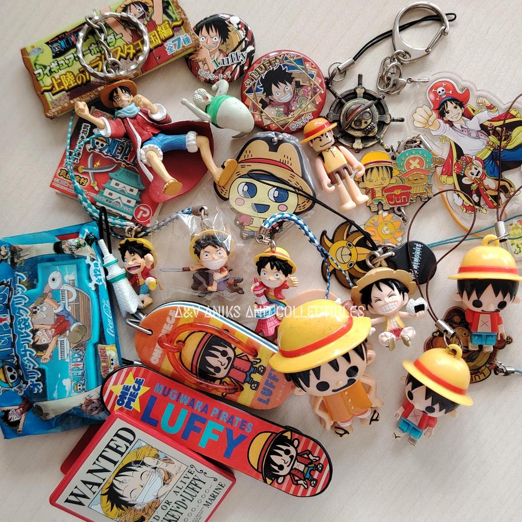 [ AUTHENTIC ] One Piece_Monkey D Luffy Assorted Keychains | Shopee ...