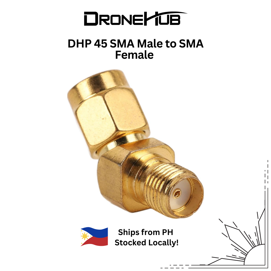 45° SMA Male to SMA Female Connector Gold Brass Coaxial Connector ...
