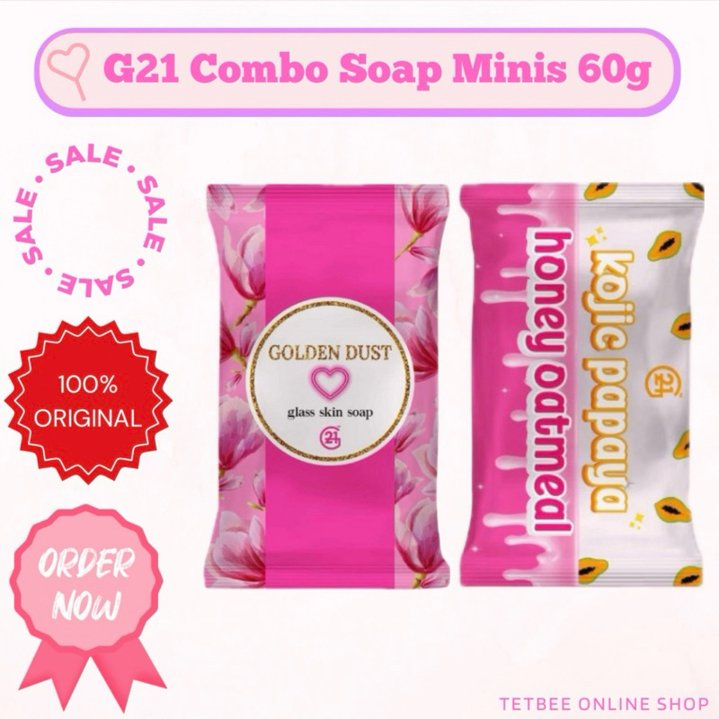 G21 Combo Soap DUO KOJIC PAPAYA HONEY OATMEAL SOAP GOLDEN DUST SOAP ...