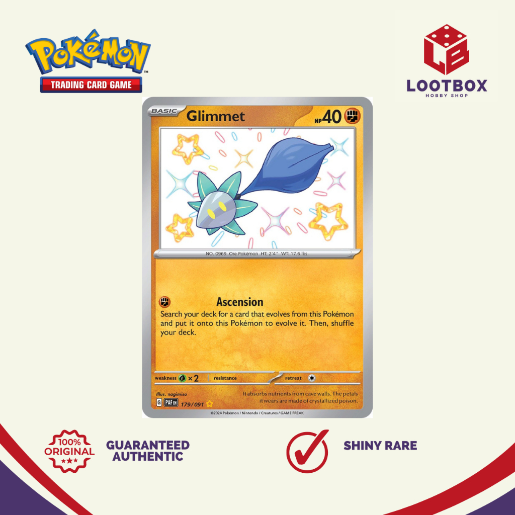 Pokemon Card Game: Glimmet (Shiny Rare) - Paldean Fates | Shopee ...